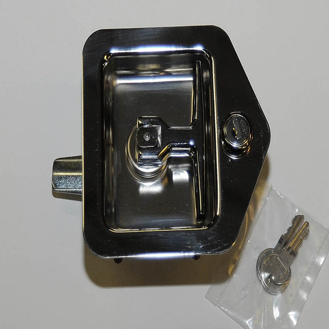 T Handle Latches: Eberhard Stainless Steel T Handle Latch-Keyed 502