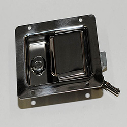 Locking Paddle Latch: Eberhard 4821 Stainless Jr. Paddle Latch