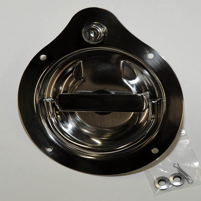 Locking D-Rings: Hansen Stainless Large Locking D-Ring-Rt Hand