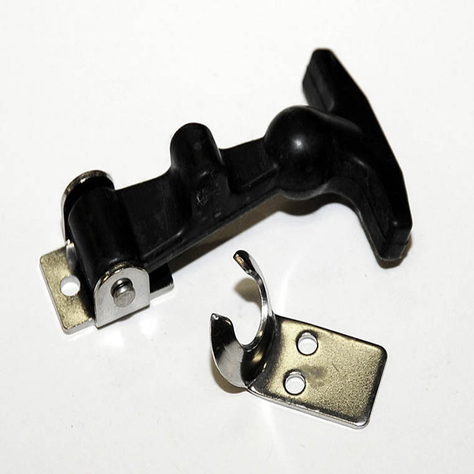 Hood Latches: Hansen Medium Rubber Hood Latch-Stainless Keeper